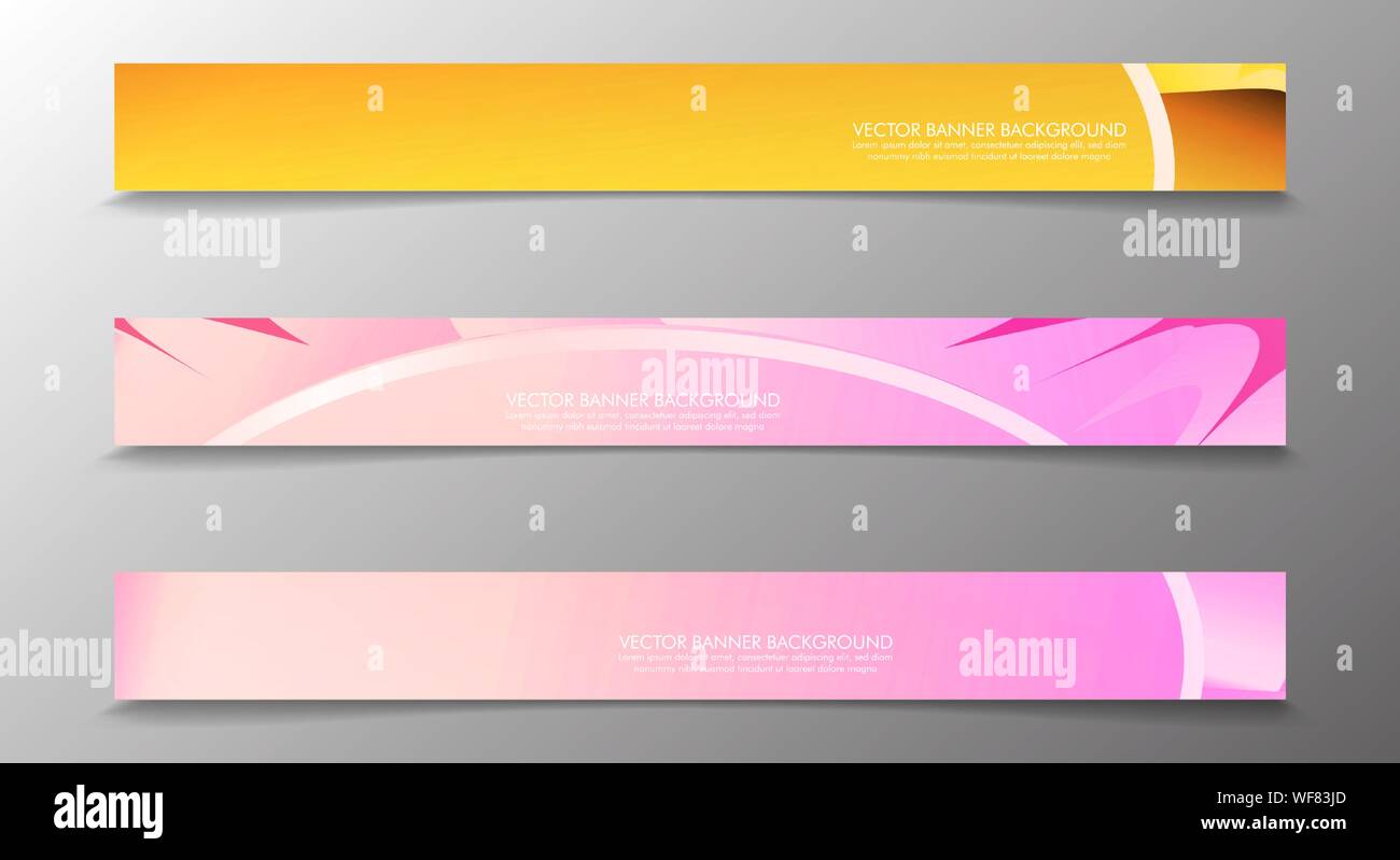 Set banner background with multicolor composition . vector design ...