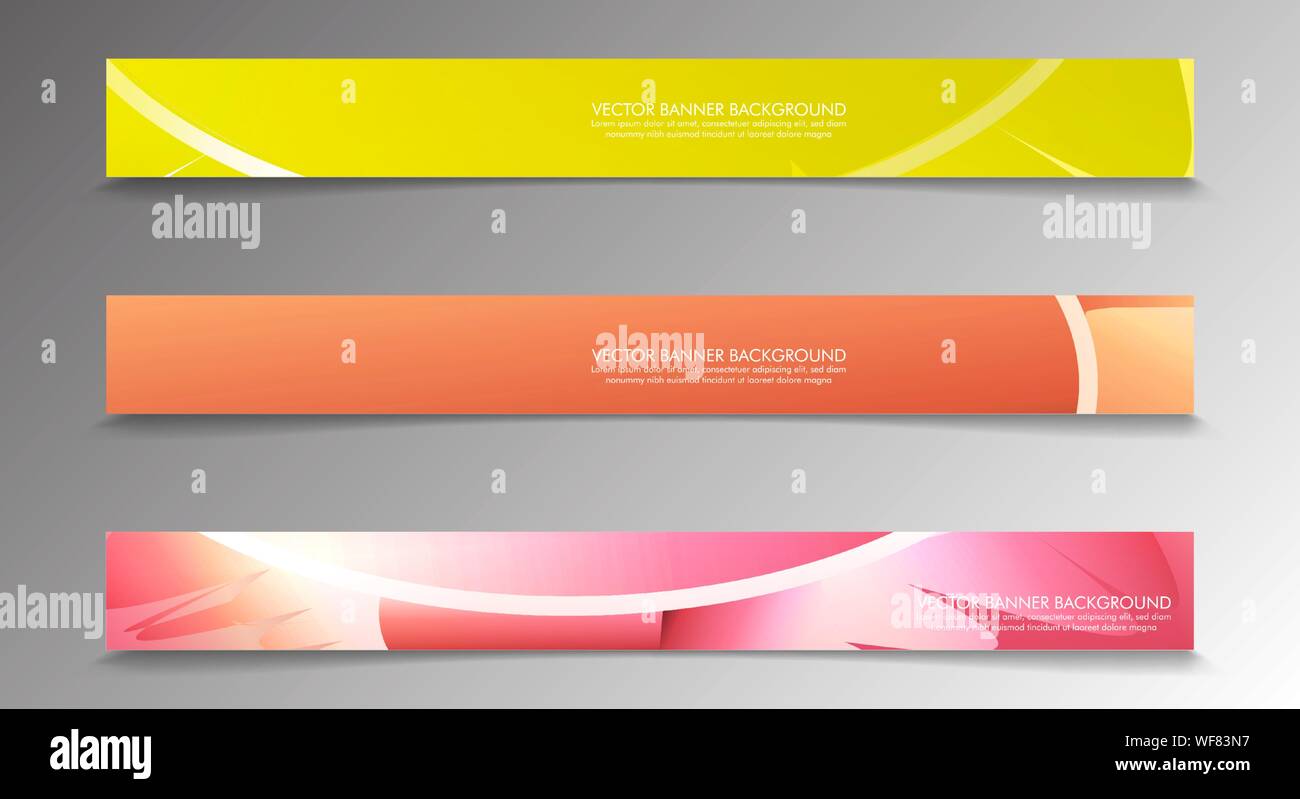 Set banner background with multicolor composition . vector design ...