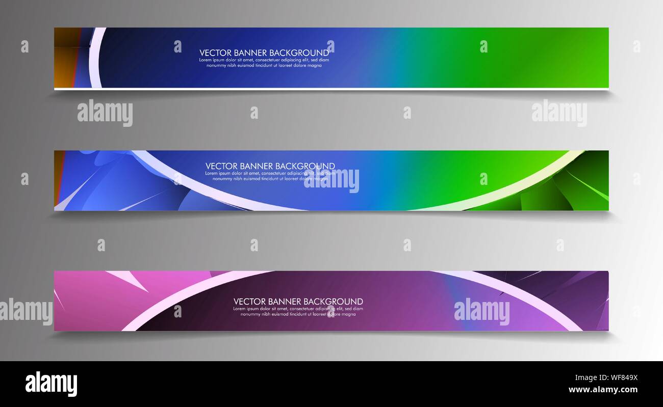 Set banner background with multicolor composition . vector design ...