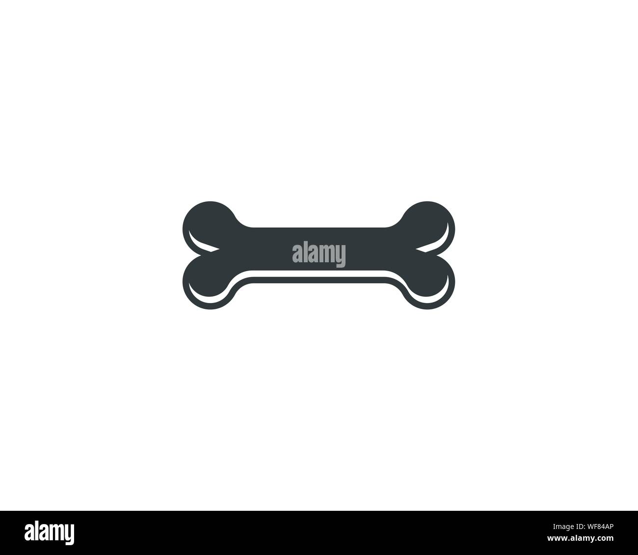 Bone vector icon, pet dog, forensics icon - Vector illustration Stock ...