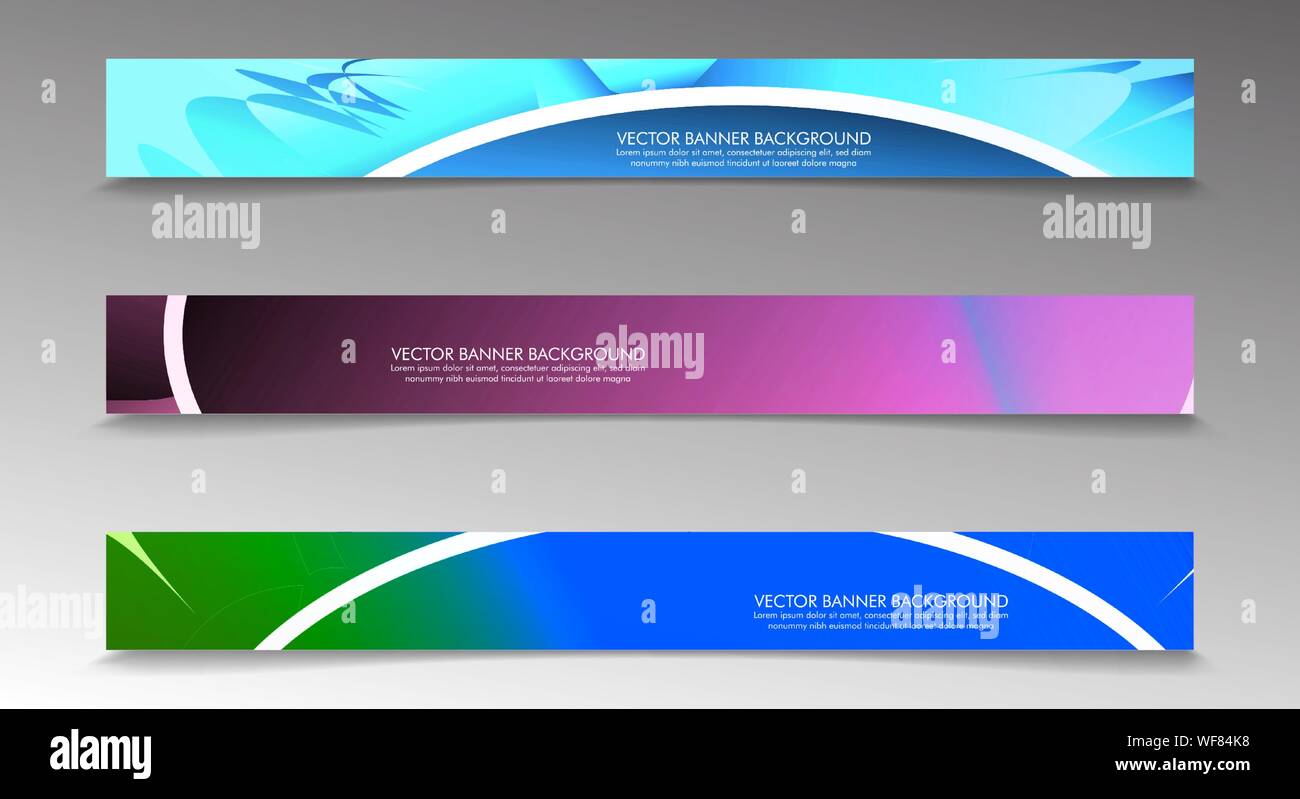 Set banner background with multicolor composition . vector design ...