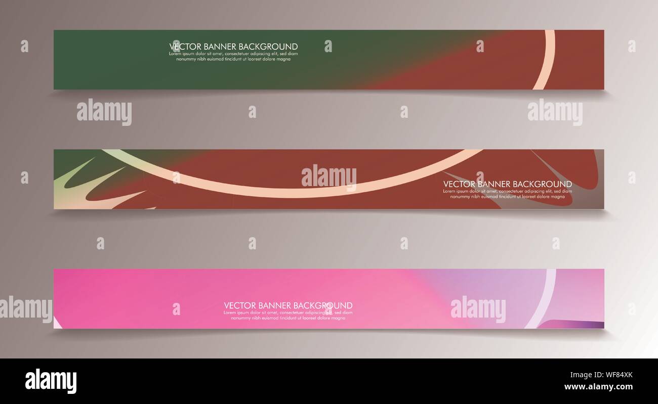 Set banner background with multicolor composition . vector design ...