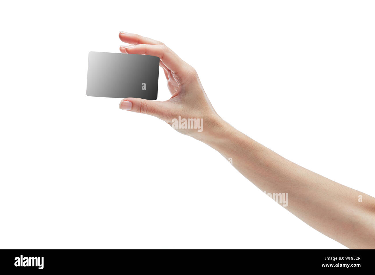 Hand holding up card hi-res stock photography and images - Alamy