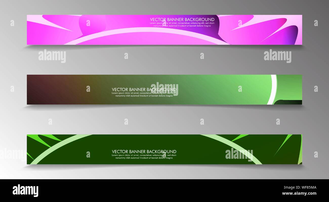 Set banner background with multicolor composition . vector design ...