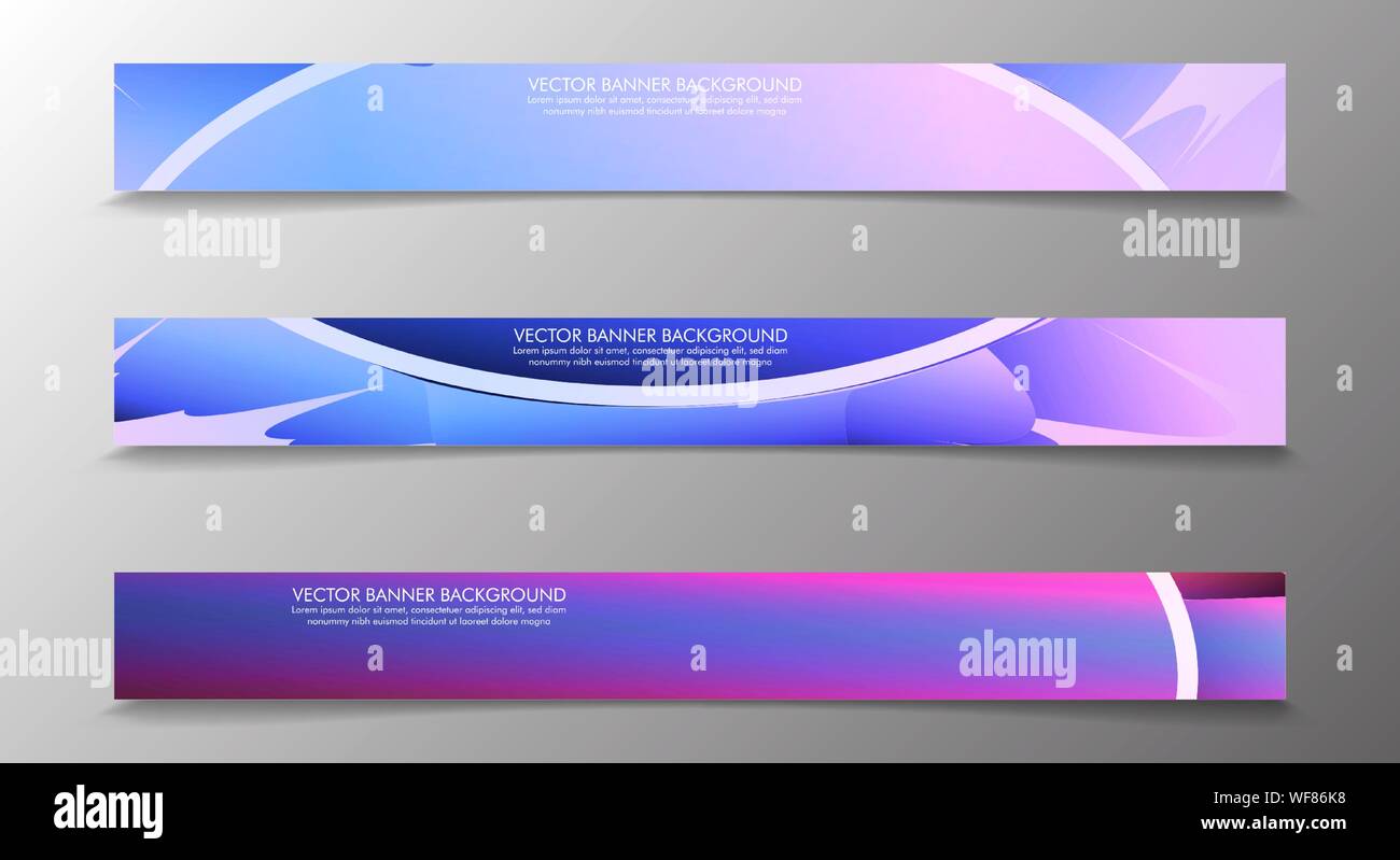 Set banner background with multicolor composition . vector design ...