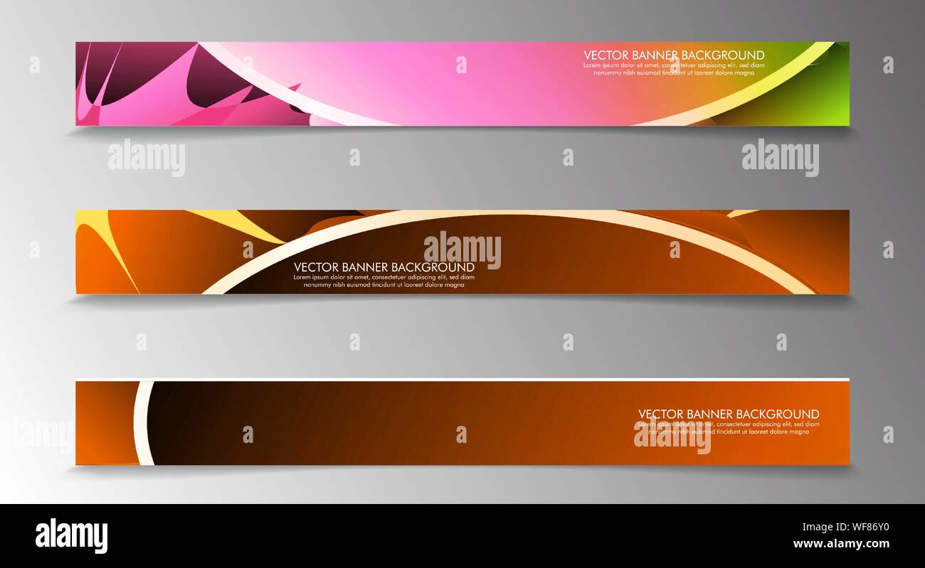 Set banner background with multicolor composition . vector design ...