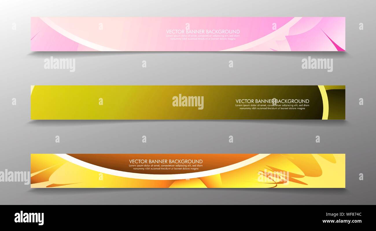 Set banner background with multicolor composition . vector design ...