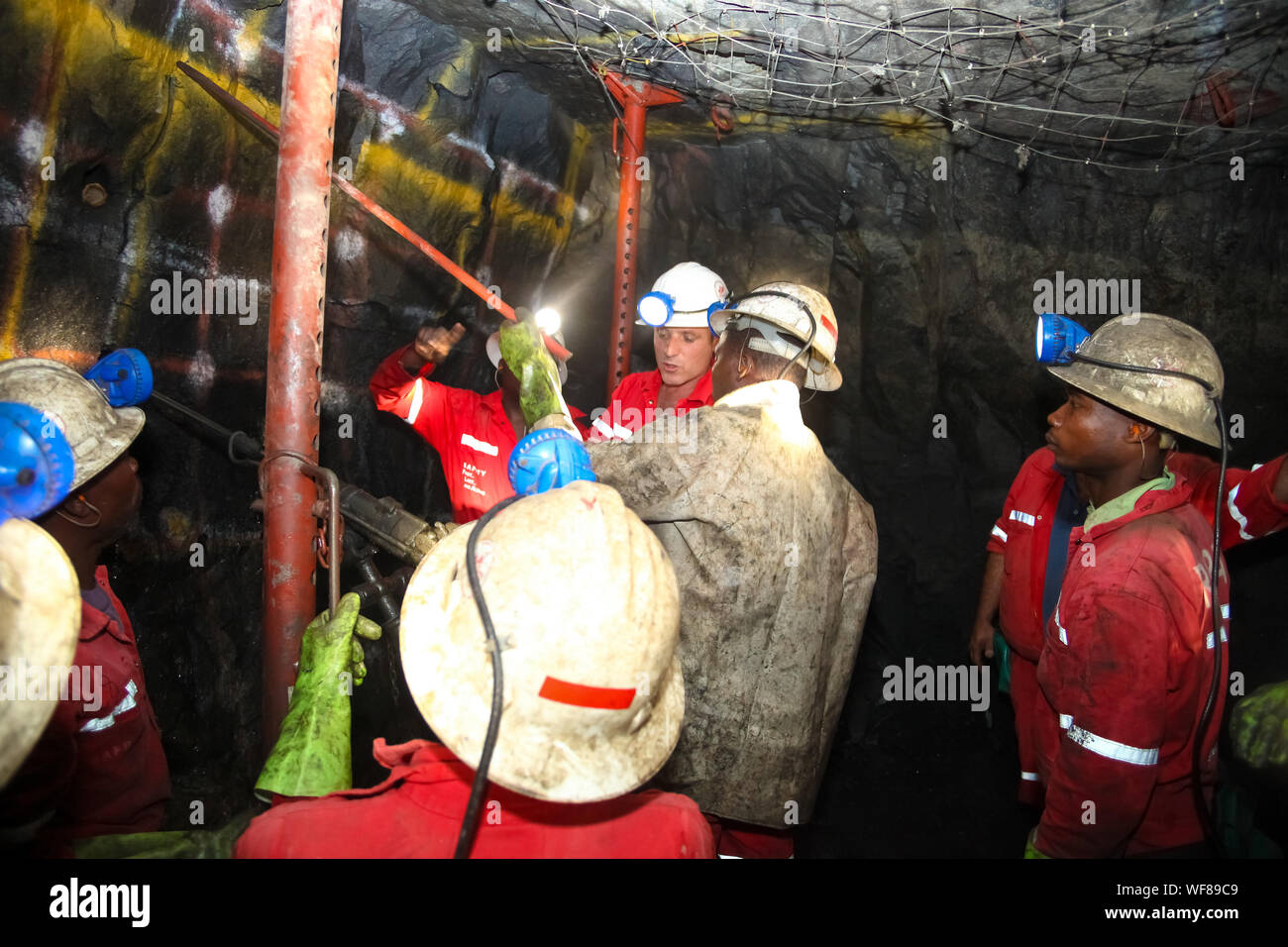 African Mining Worker Underground High Resolution Stock Photography and ...