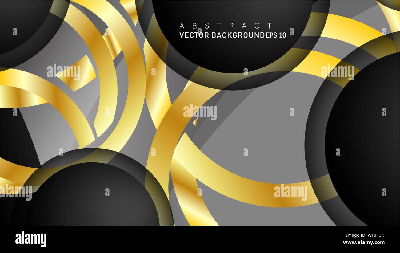 Vector background design that overlaps with gold ring color gradients ...