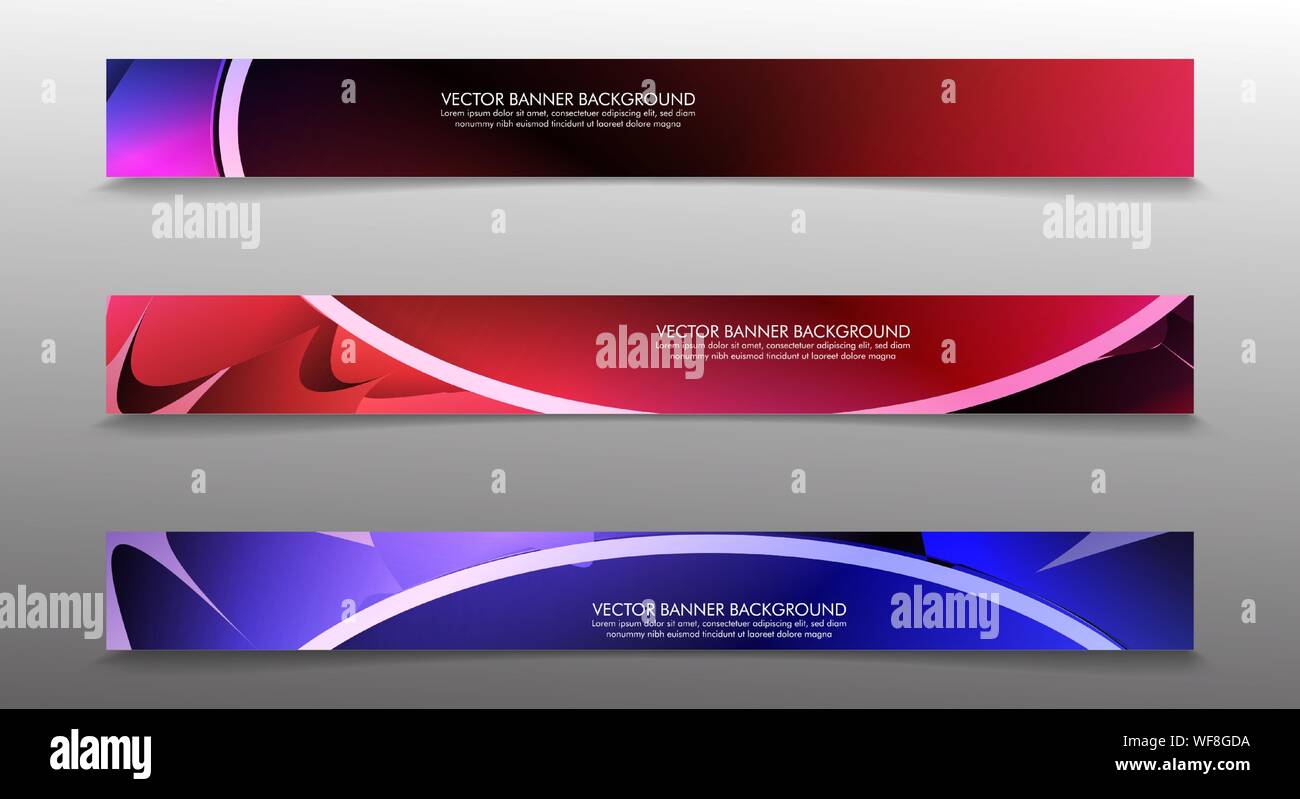 Set banner background with multicolor composition . vector design ...