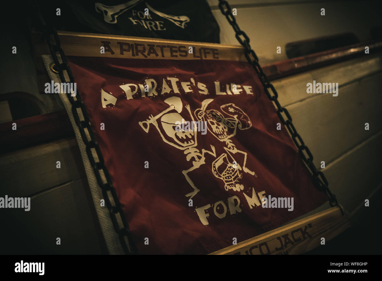 Pirate sign decoration for Halloween Stock Photo - Alamy