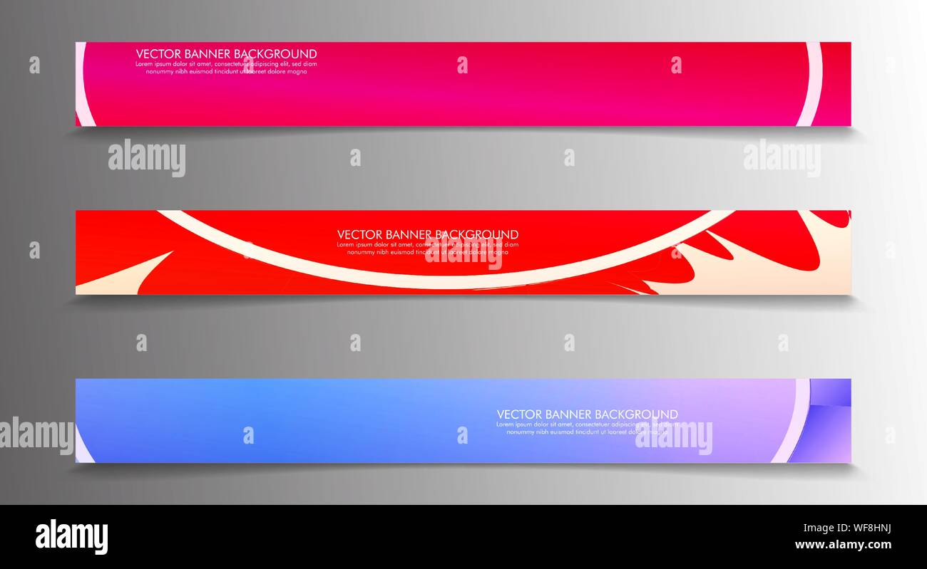 Set banner background with multicolor composition . vector design ...