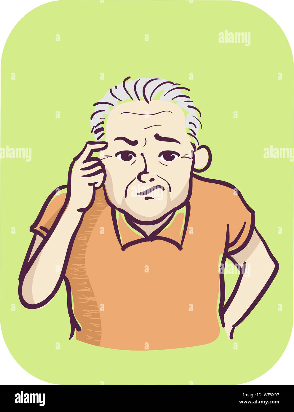 Man scratching head cartoon hi-res stock photography and images - Alamy