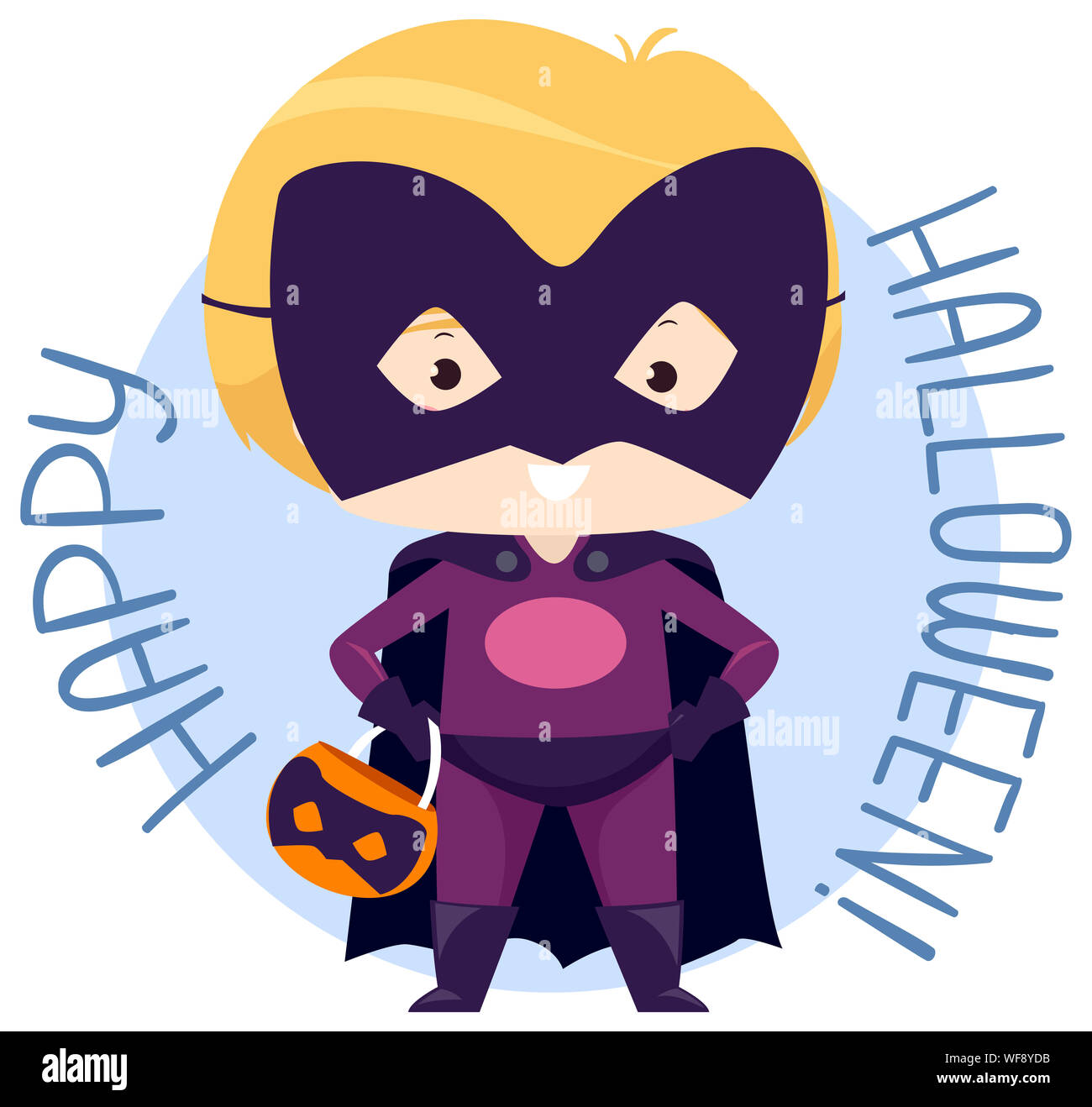 Illustration of a Kid Boy Wearing Super Hero Costume for Halloween and ...