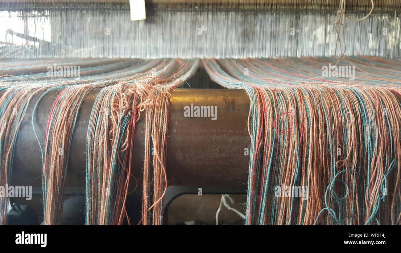 Weaving with silk threads hi-res stock photography and images - Alamy