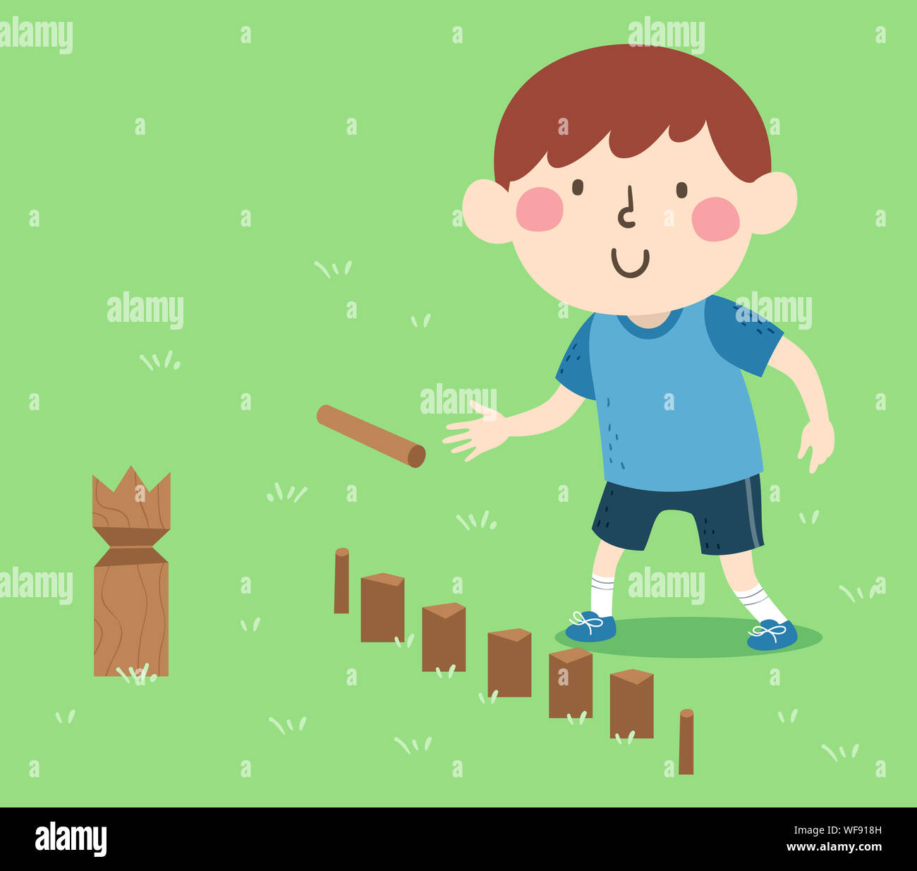 Playing kubb hi-res stock photography and images - Alamy
