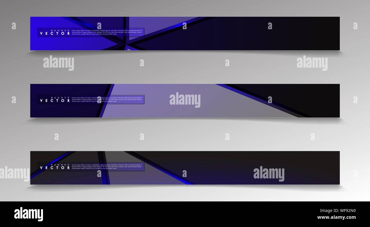 Vector banners with light blue backgrounds suitable for advertising and ...