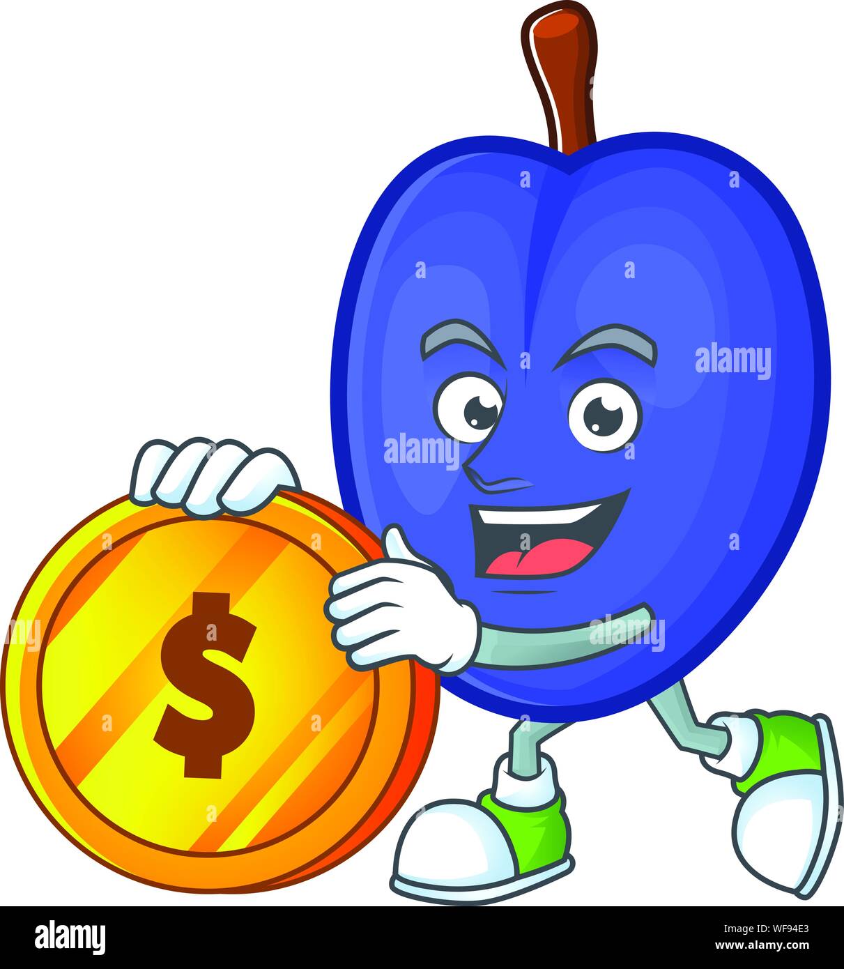 Fruits currency white background Stock Vector Images - Alamy