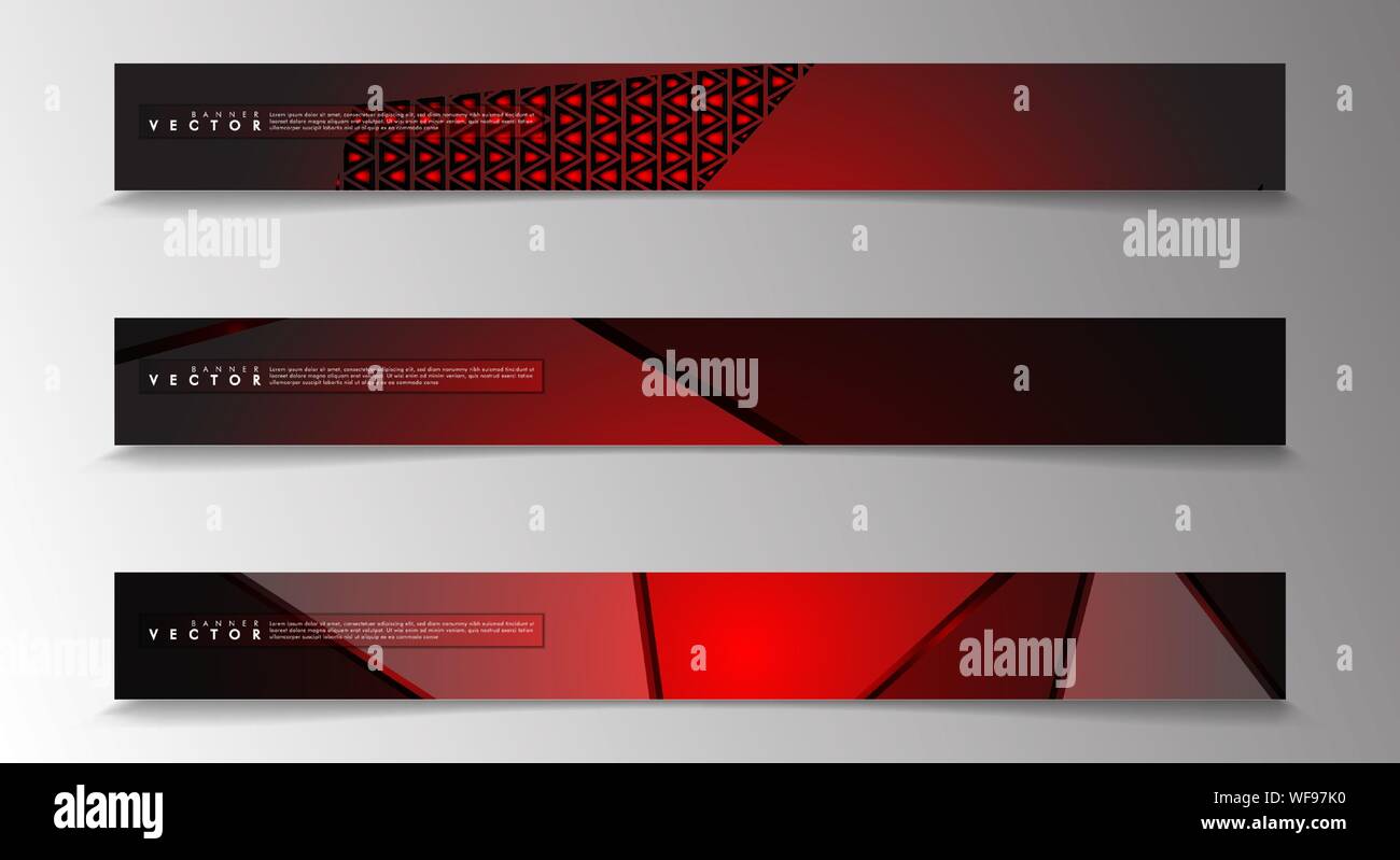 Vector banners with light red backgrounds suitable for advertising and ...