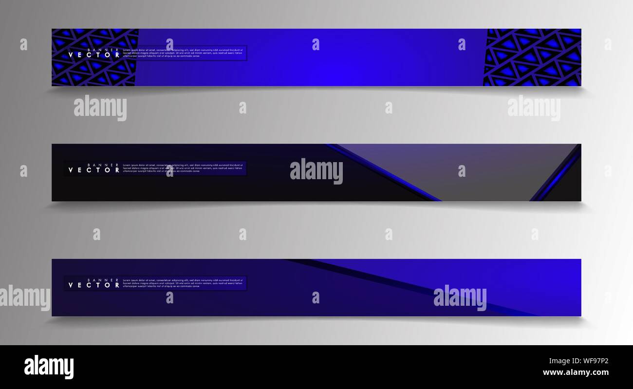 Vector banners with light blue backgrounds suitable for advertising and ...