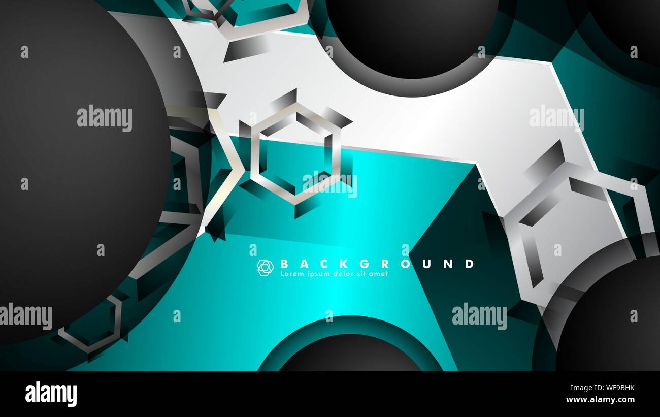 Vector Circle Overlaps And Blue Color For Background Space For Text Stock Vector Image And Art