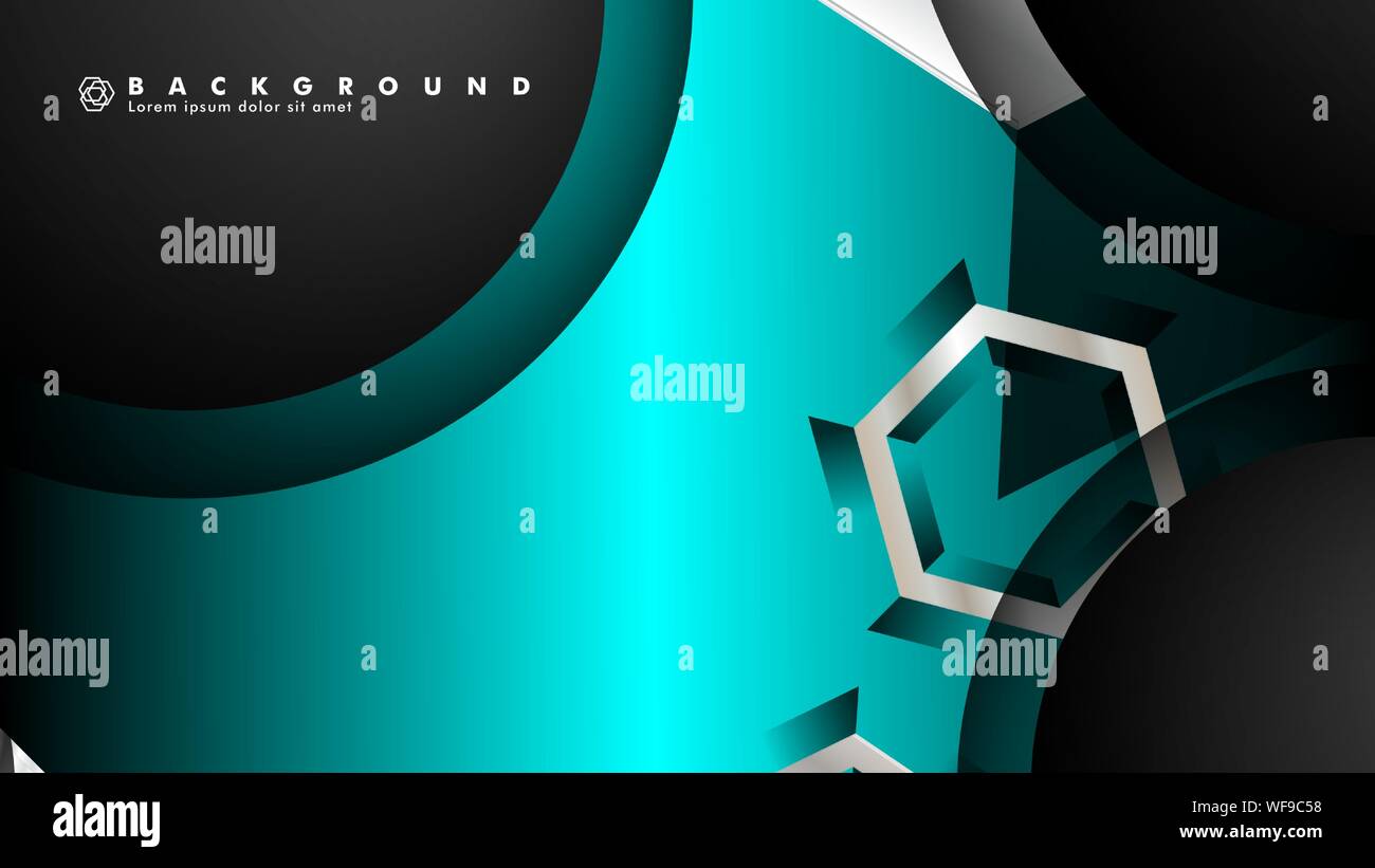 Vector Circle Overlaps And Blue Color For Background Space For Text Stock Vector Image And Art