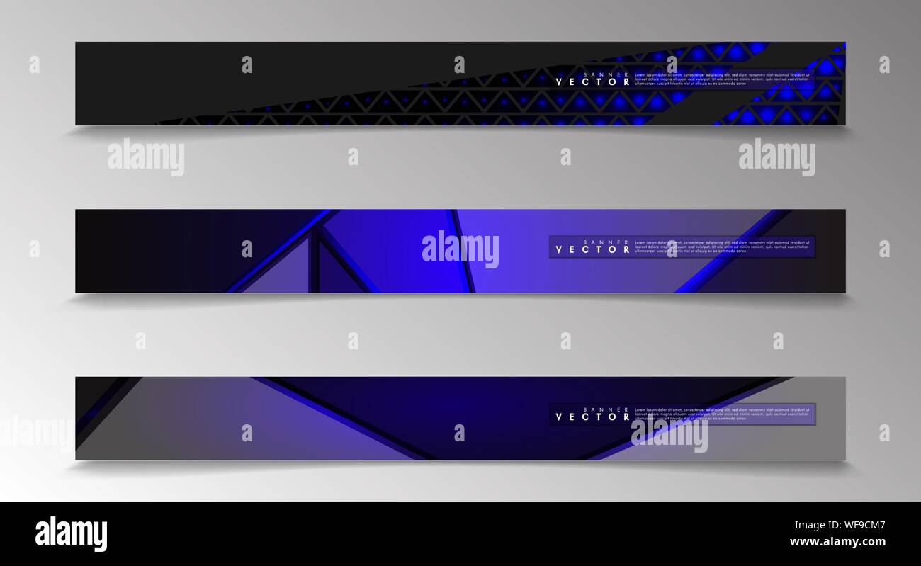 Vector banners with light blue backgrounds suitable for advertising and ...