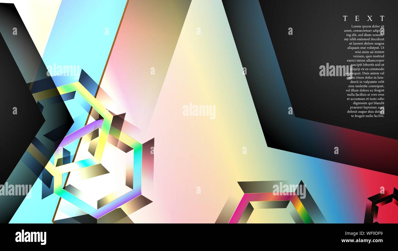 Overlapping Hexagon Vector Backgrounds Suitable For Any Background