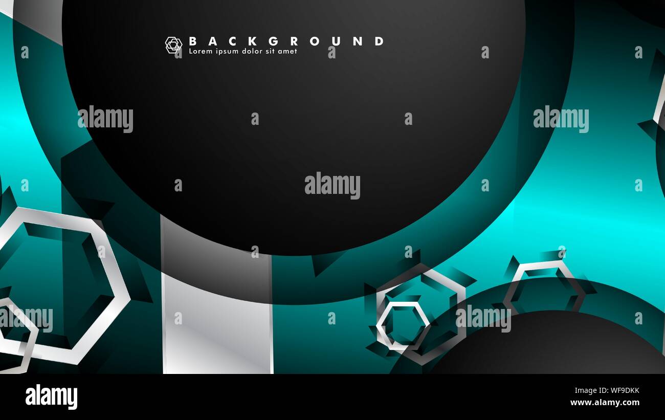 Vector Circle Overlaps And Blue Color For Background Space For Text Stock Vector Image And Art