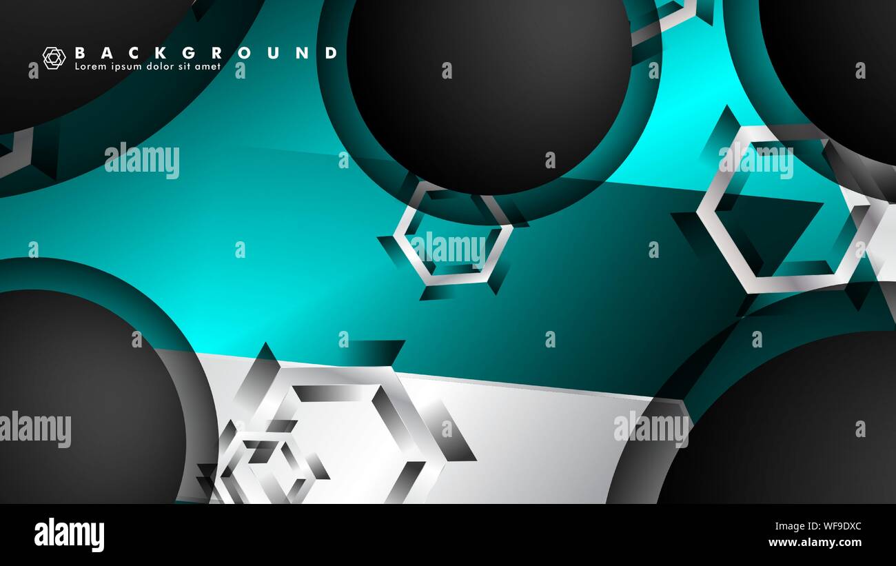 Vector Circle Overlaps And Blue Color For Background Space For Text Stock Vector Image And Art