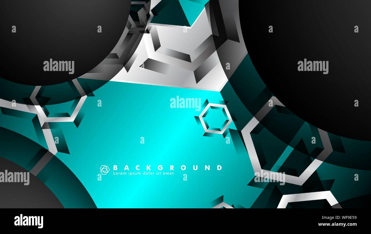 Vector Circle Overlaps And Blue Color For Background Space For Text Stock Vector Image And Art