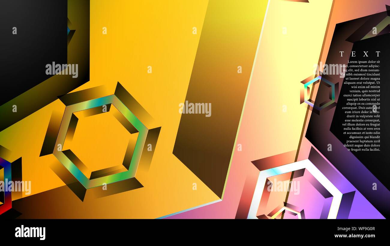 Overlapping Hexagon Vector Backgrounds Suitable For Any Background