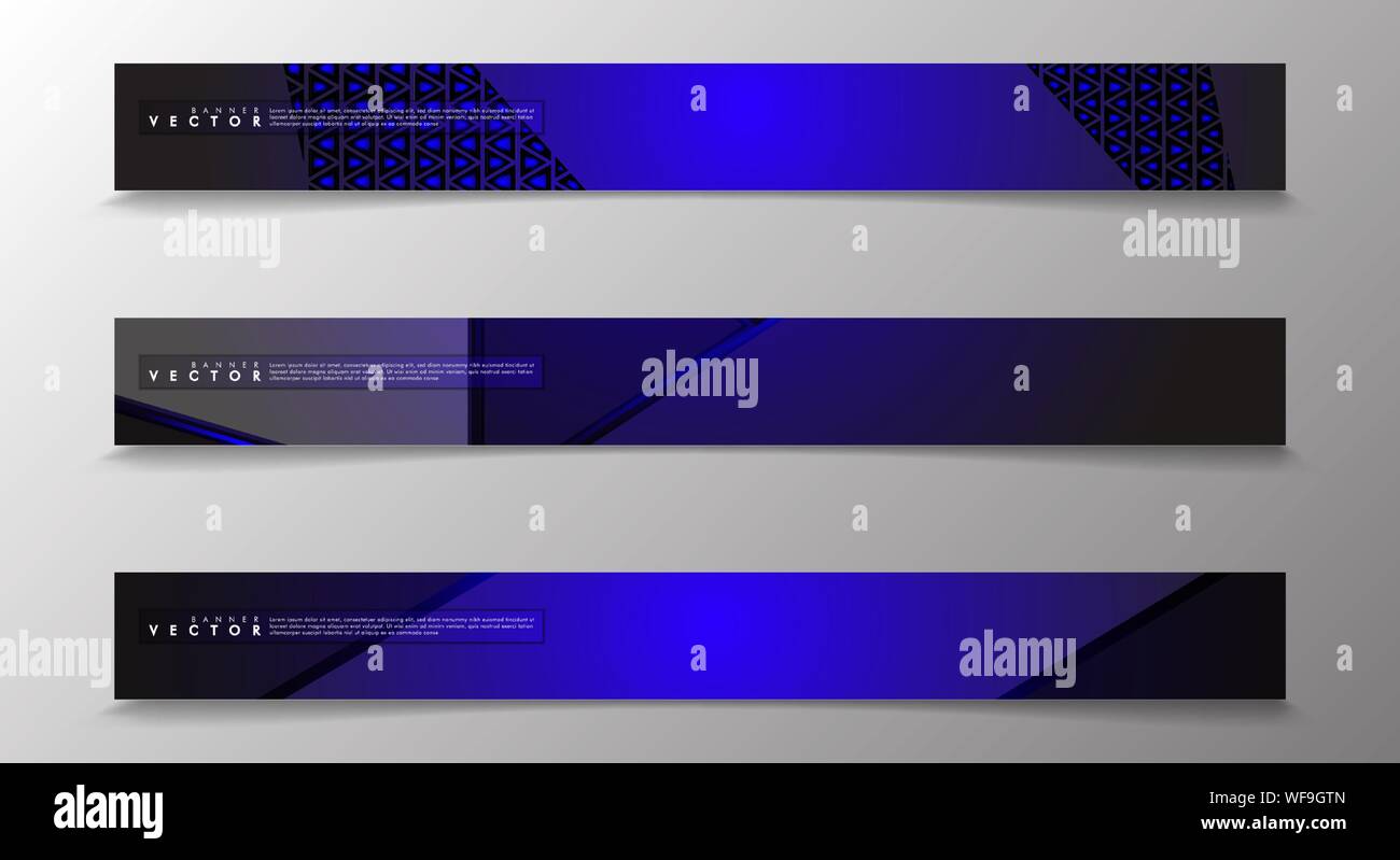 Vector banners with light blue backgrounds suitable for advertising and ...