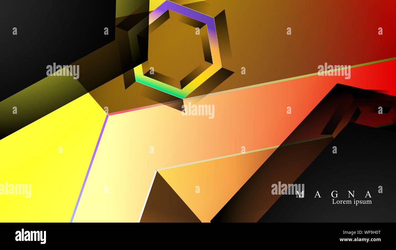 Overlapping Hexagon Vector Backgrounds Suitable For Any Background