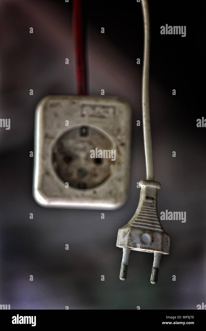 Old plug socket hi-res stock photography and images - Alamy