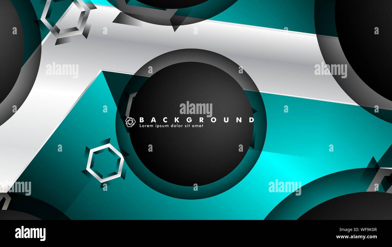 Vector Circle Overlaps And Blue Color For Background Space For Text Stock Vector Image And Art