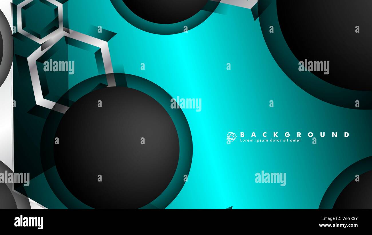 Vector Circle Overlaps And Blue Color For Background Space For Text Stock Vector Image And Art