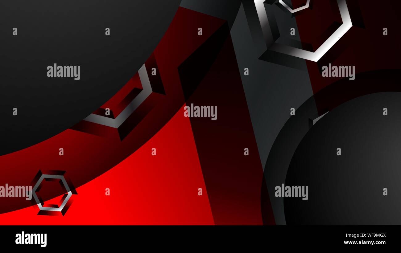 Abstract vector background with hexagon overlapping pattern. Vector ...