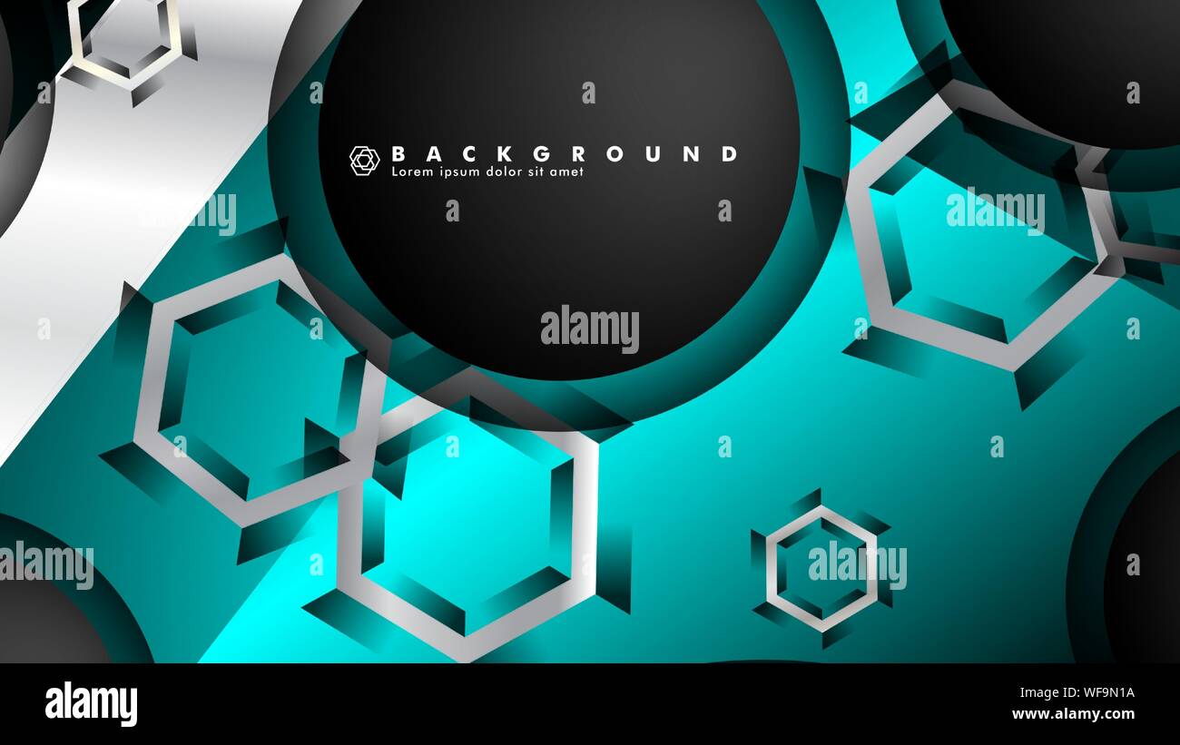 Vector Circle Overlaps And Blue Color For Background Space For Text Stock Vector Image And Art