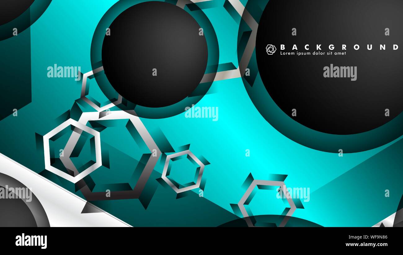 Vector Circle Overlaps And Blue Color For Background Space For Text Stock Vector Image And Art