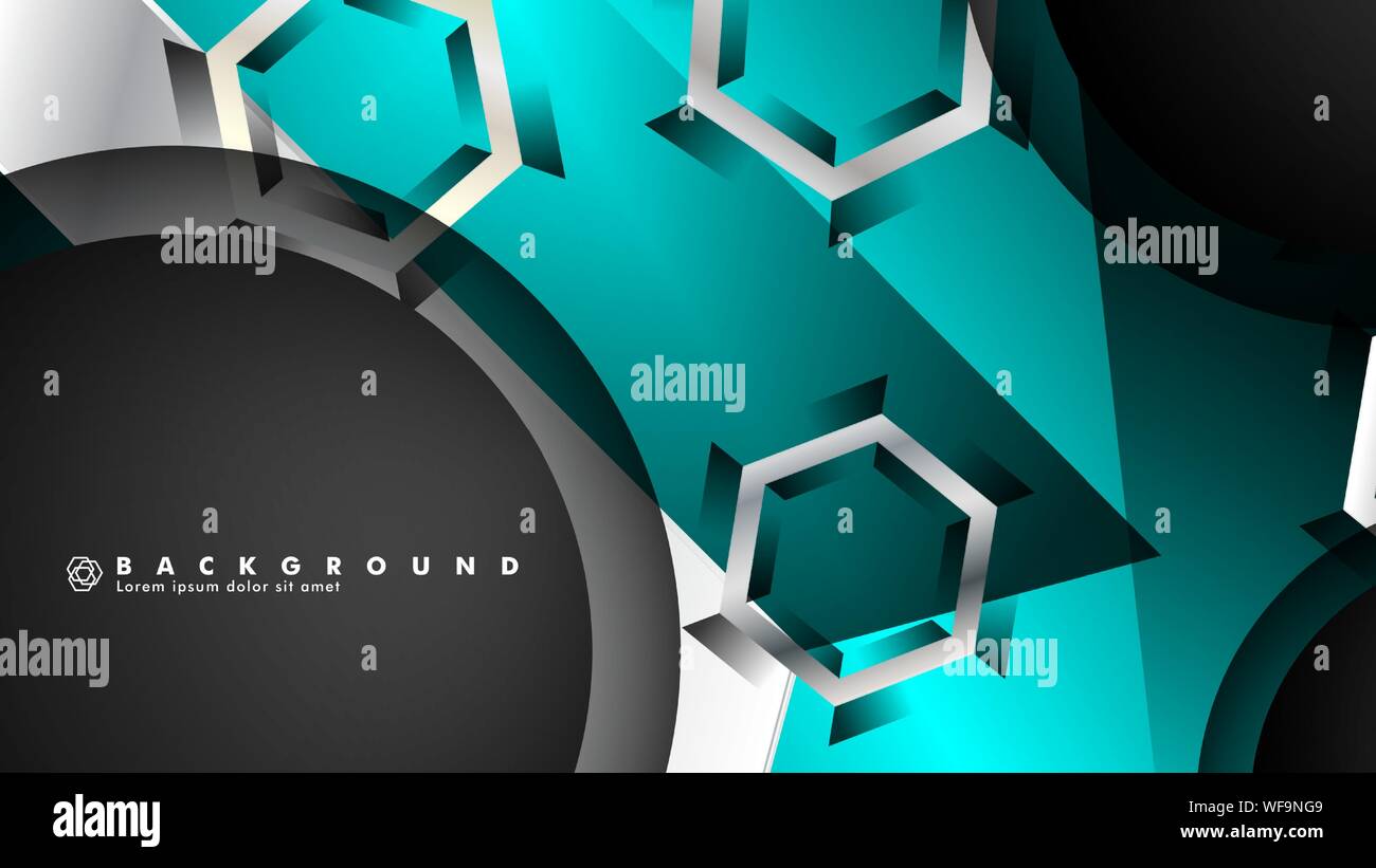 Vector Circle Overlaps And Blue Color For Background Space For Text Stock Vector Image And Art
