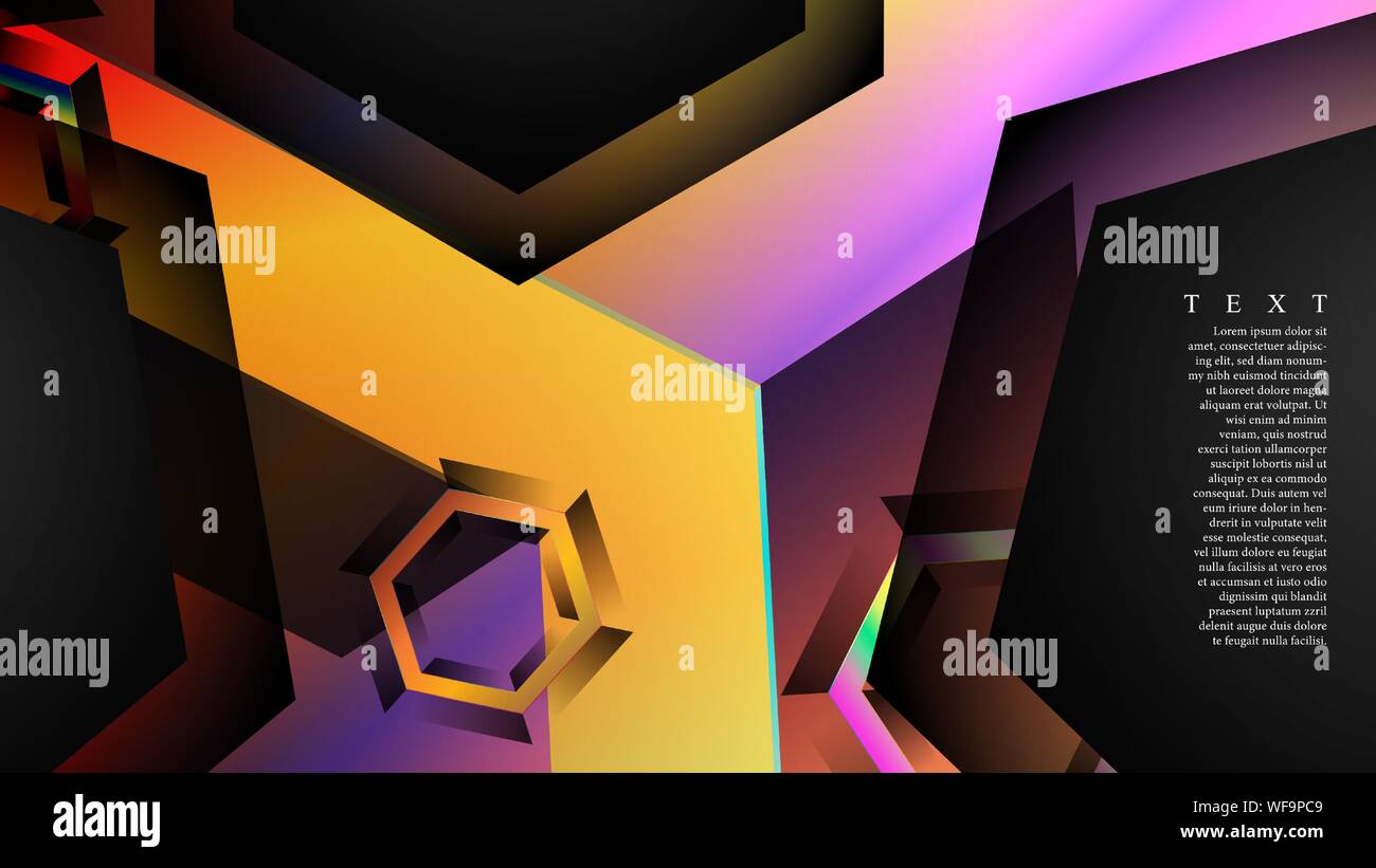Overlapping Hexagon Vector Backgrounds Suitable For Any Background