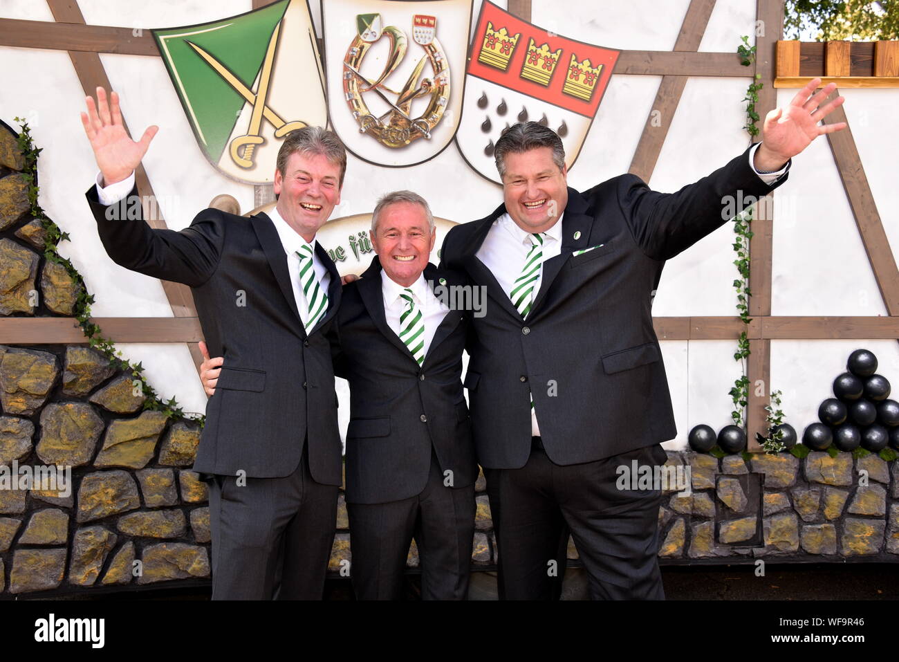 Cologne, Germany. 30th Aug, 2019. The new Cologne carnival triumvirate ...