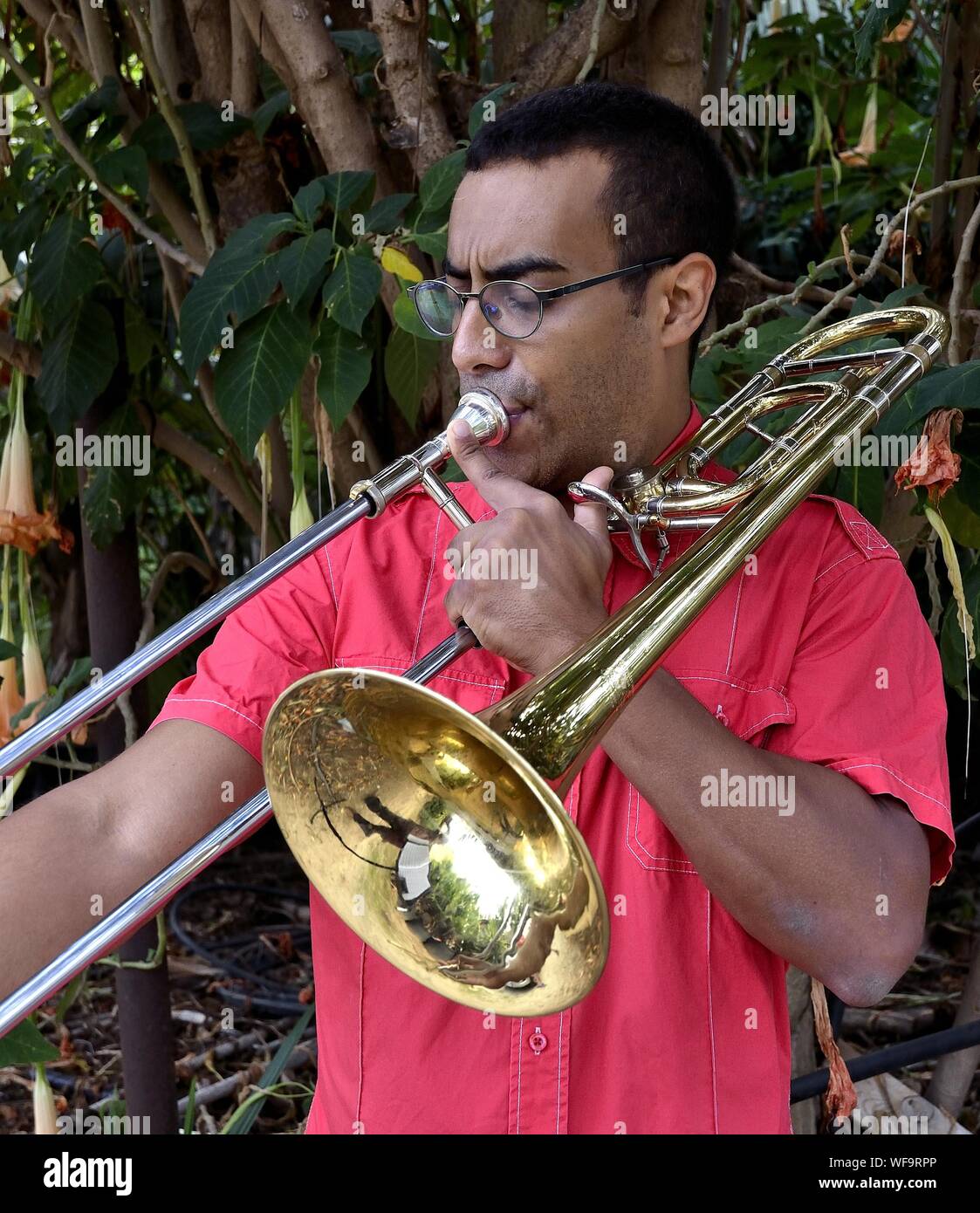 Standing trumpet High Resolution Stock Photography and Images - Alamy