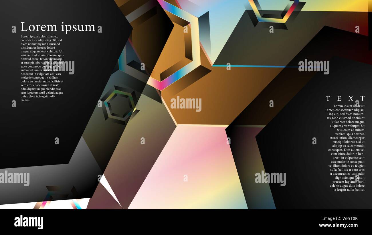 Overlapping Hexagon Vector Backgrounds Suitable For Any Background