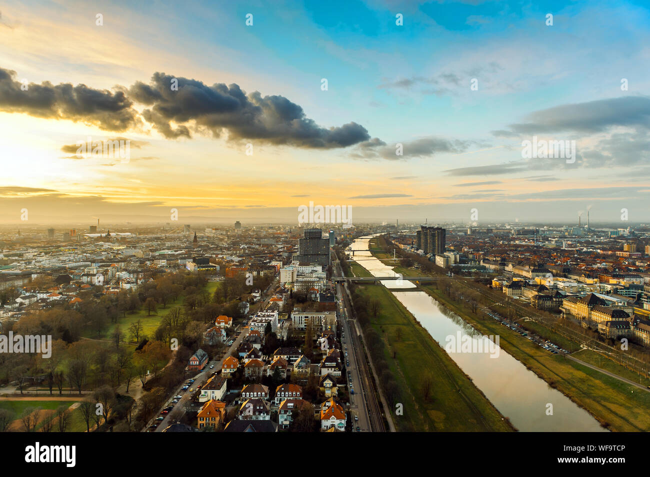 Mannheim aerial view hi-res stock photography and images - Alamy