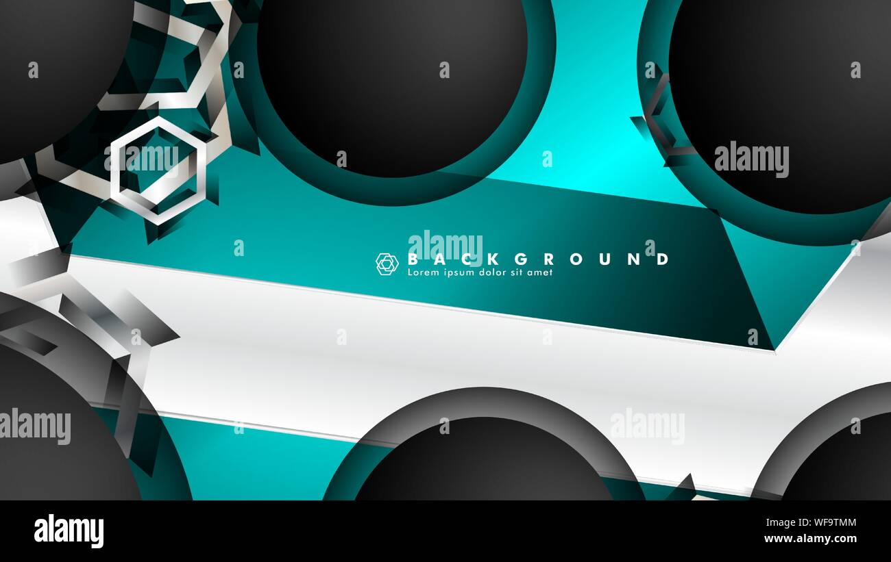Vector Circle Overlaps And Blue Color For Background Space For Text Stock Vector Image And Art