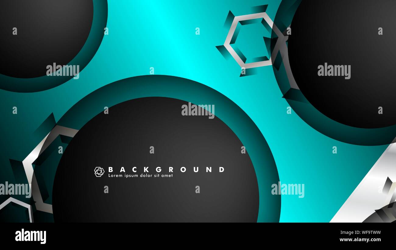 Vector Circle Overlaps And Blue Color For Background Space For Text Stock Vector Image And Art