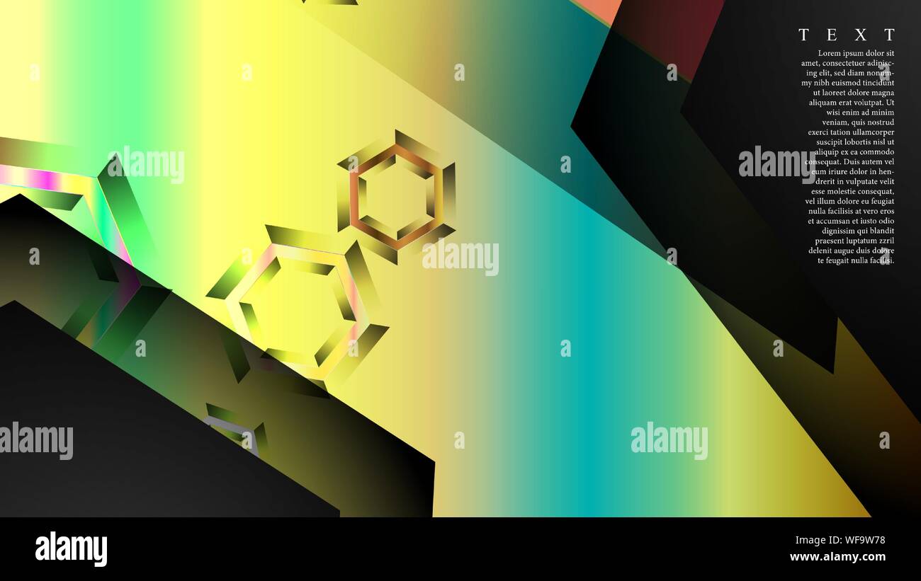 Overlapping Hexagon Vector Backgrounds Suitable For Any Background