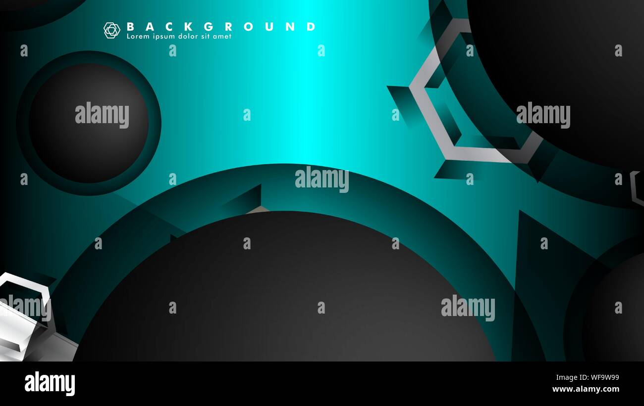 Vector Circle Overlaps And Blue Color For Background Space For Text Stock Vector Image And Art